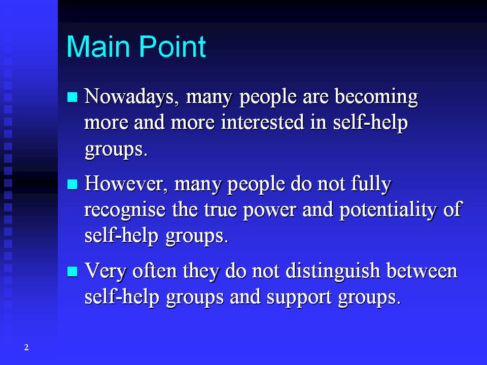 Tomofumi Oka / The power and potentiality of peer-led self-help groups ...